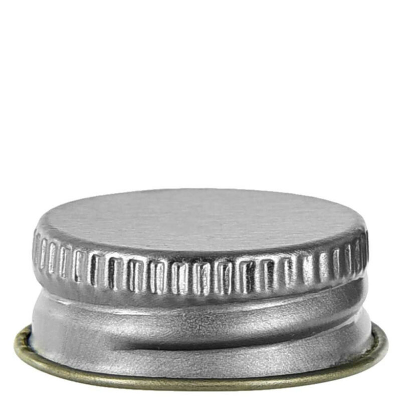 24-400 Silver Metal Screw Cap With Customizable Liner Options ...
